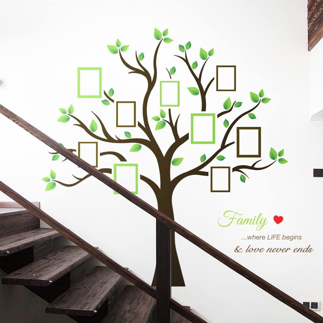TIMBER ARTBOX Large Family Tree Wall Decal Timber Artbox