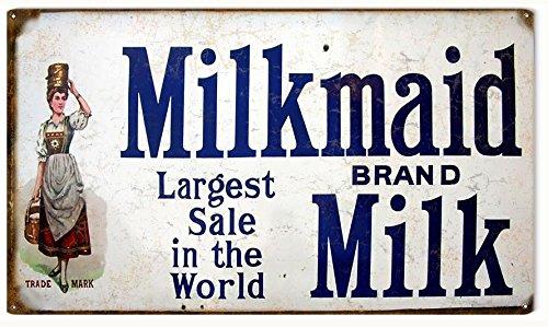 Victory Vintage Signs Reproduction Milkmaid Brand Milk Country ...