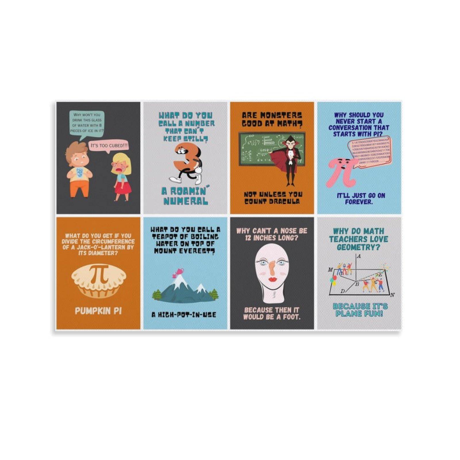 TYPOART Math Puns Posters VOL4, Math Classroom TYPOART